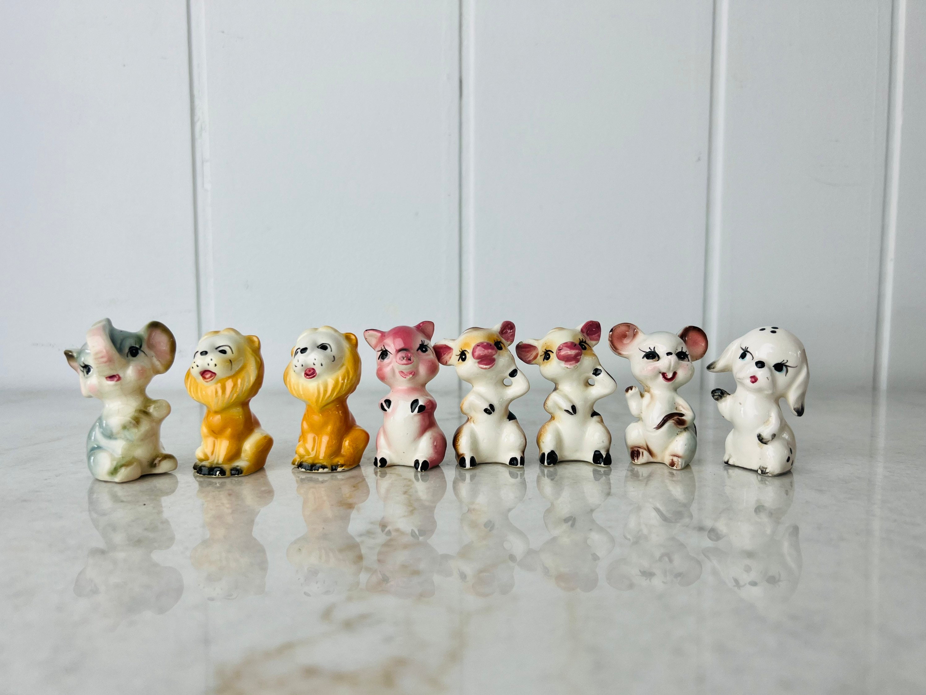 Vintage 1940-'50s Cute Animal Figurines, Cartoony Elephant Vintage 1940-'50s Cute Animal Figurines, Cartoony Elephant