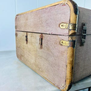 Vintage Wooden Steamer Trunk, Bentwood Trunk, by CHENEY England, Brass ...