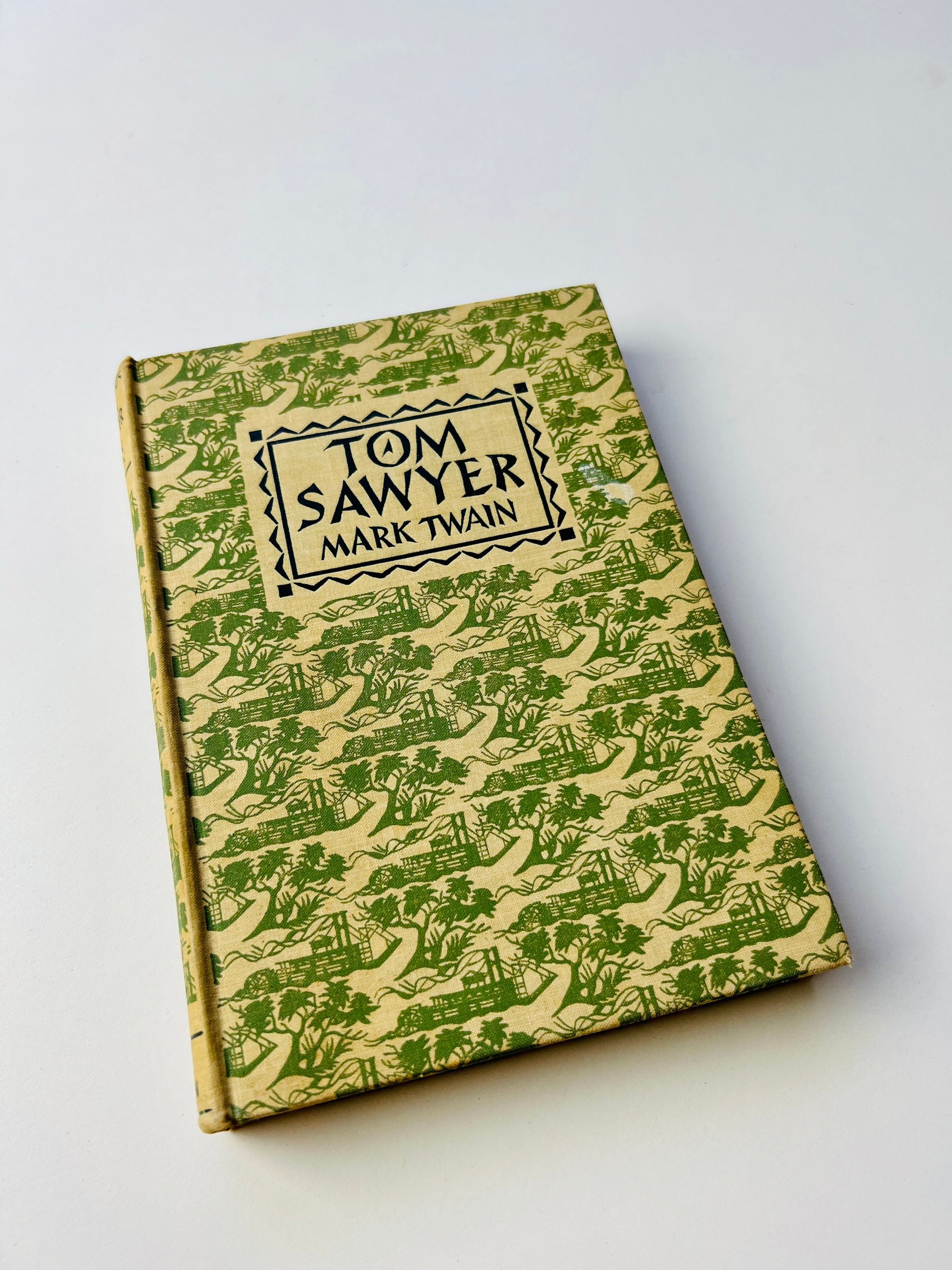 The Adventures Of Tom Sawyer Book Cover By Mark Twain