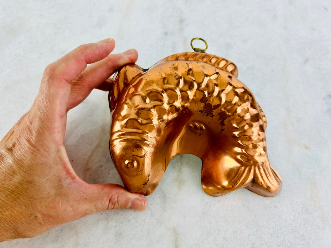Vintage Tagus Copper Fish Gelatin Mold Copper, Fish, Kitchen Wall Decor ...