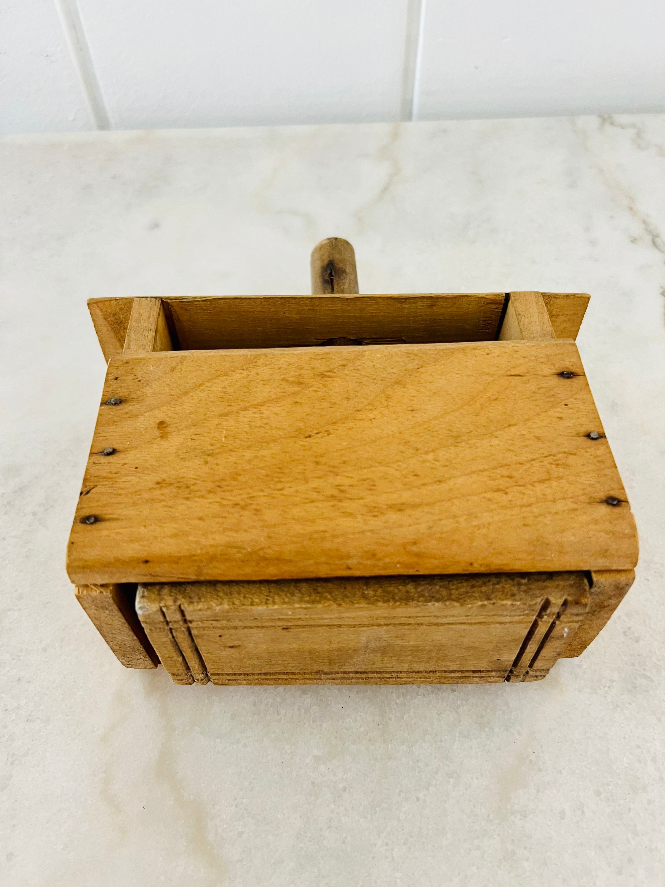 Antique Canadian Wood Butter Press Mold Mould Treen Treenware - Etsy