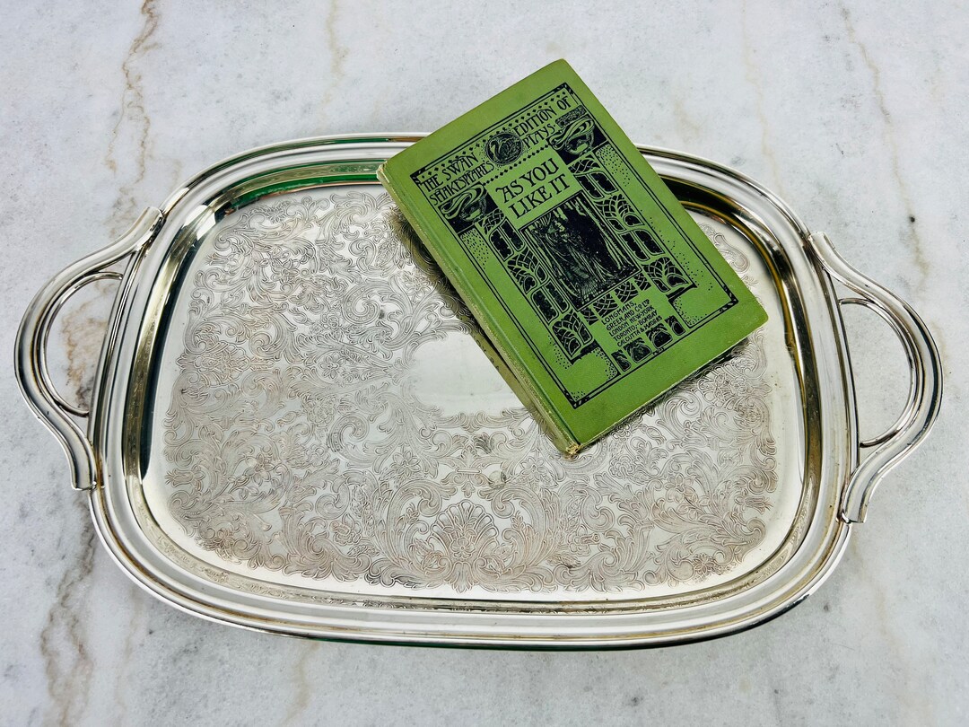 Antique Morton Parker Silver Tray, Art Deco marlboro Plate 1252 With ...
