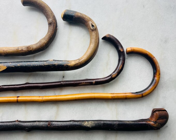 Antique Rustic Walking Sticks, Your Choice, Date Palm Wood or Bamboo ...