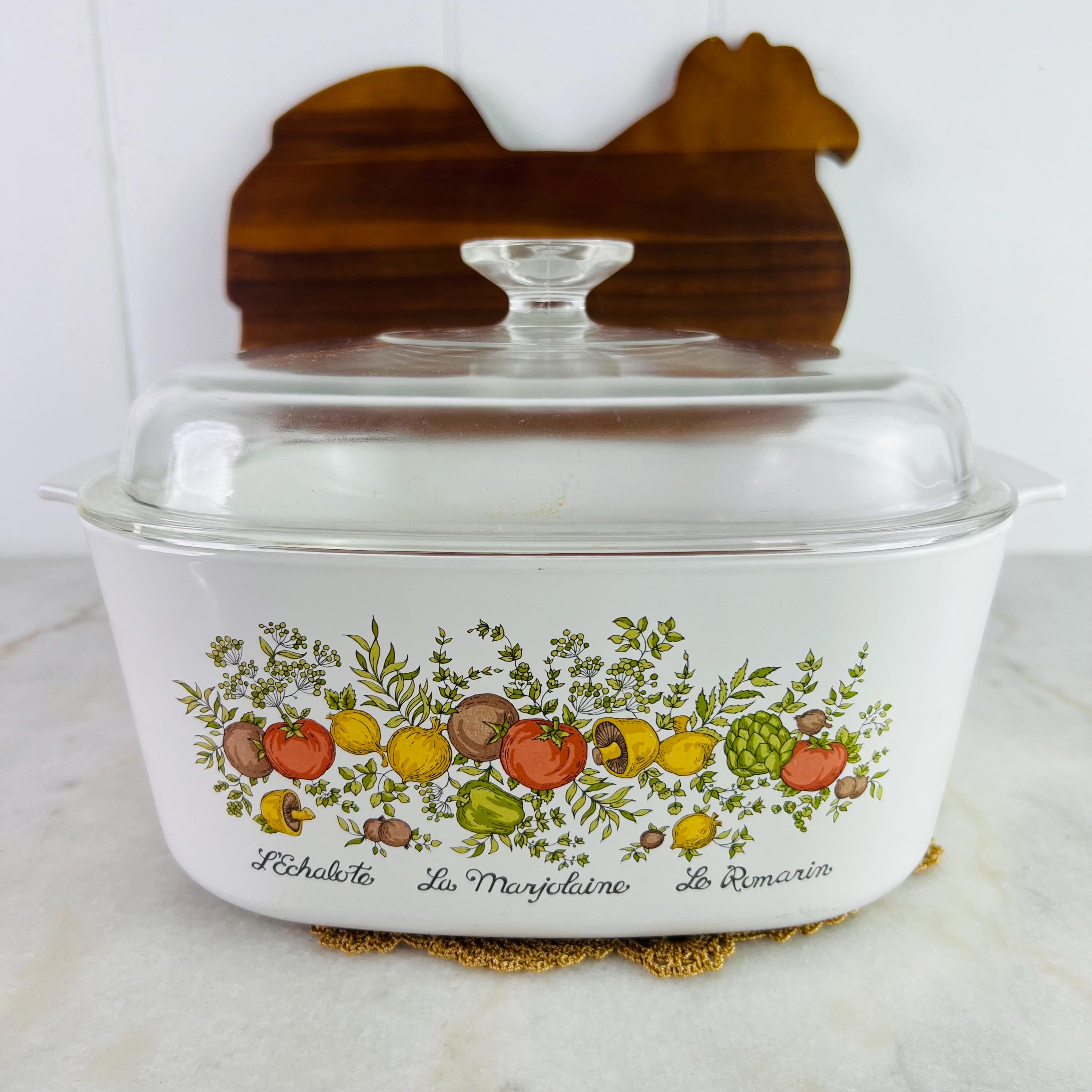 Vintage Corning Ware Spice O' Life Dutch Oven, Pyroceram L'echalote La ...