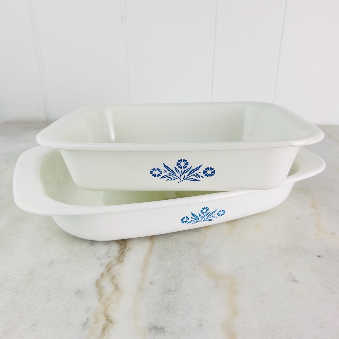 Vintage Corning Ware Roaster, Blue Cornflower Pattern, Choice of Size ...