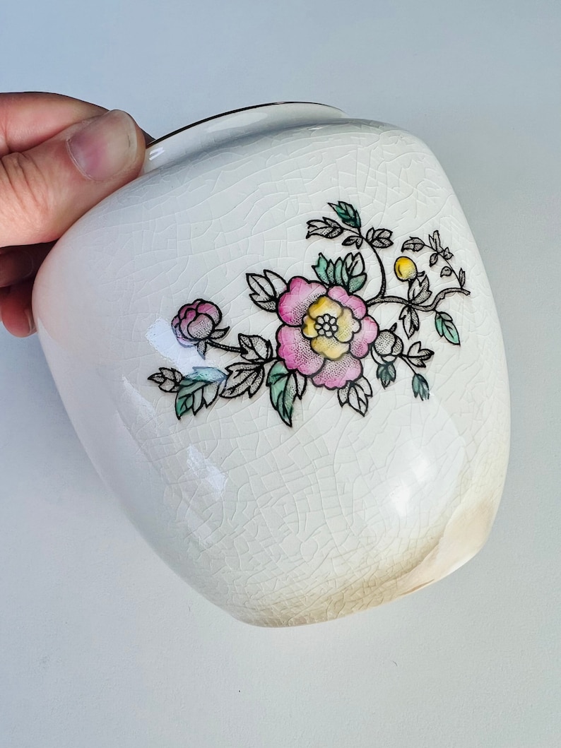 Antique Ginger Jar, Crown Devon Fielding for Fortnum and Mason, "bird ...