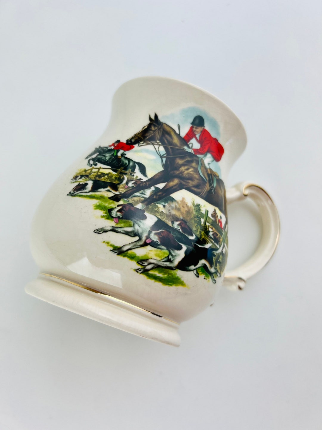 Vintage Sadler Beer Stein, the Huntsman, English Fox Hunt, for Beer Mug ...