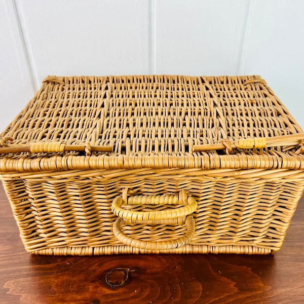 Wicker Suitcase - Etsy