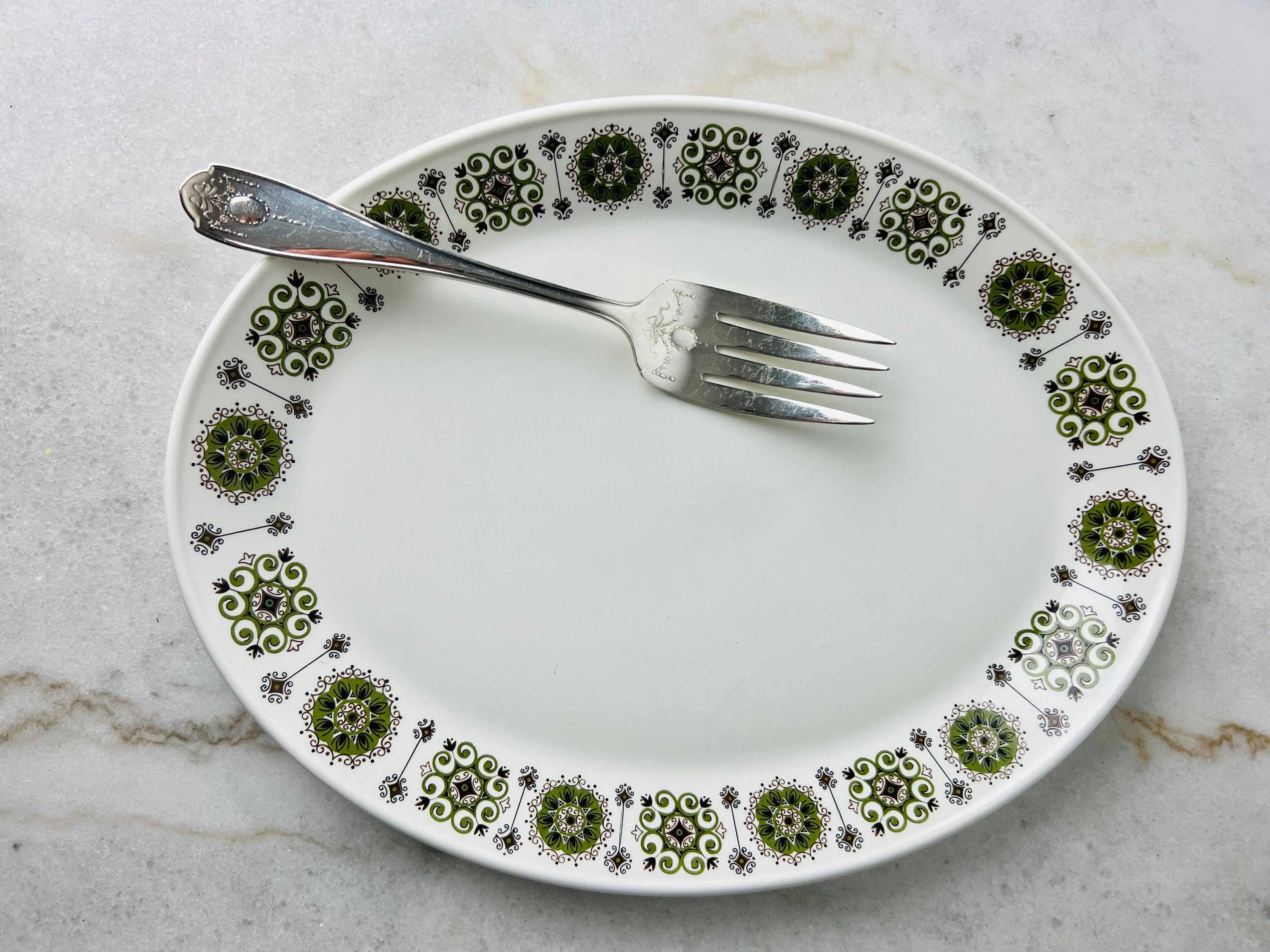 Vintage Johnson Bros Platter, 1960s Malaga Pattern Snowhite 2Q ...
