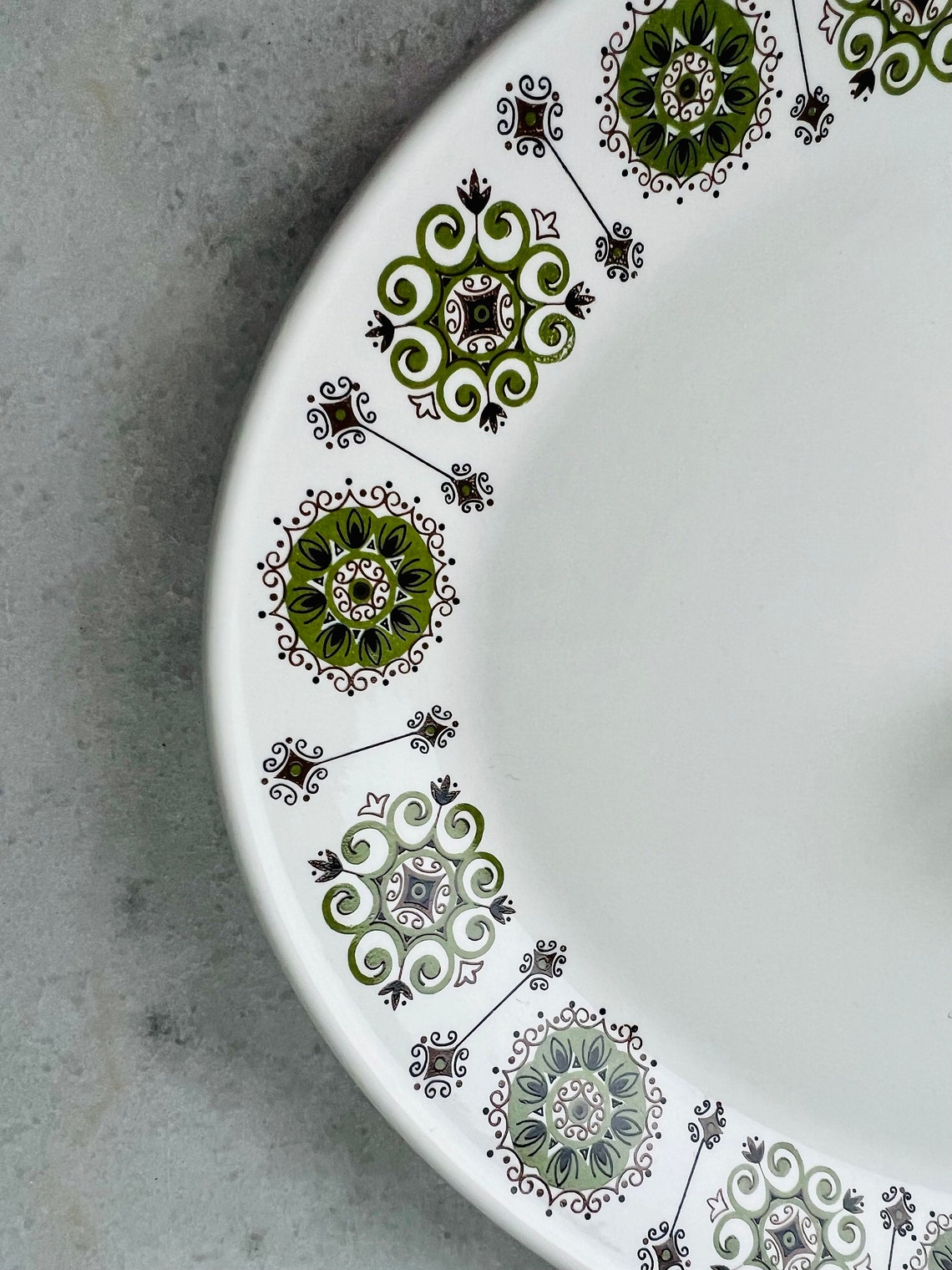 Vintage Johnson Bros Platter, 1960s Malaga Pattern Snowhite 2Q ...