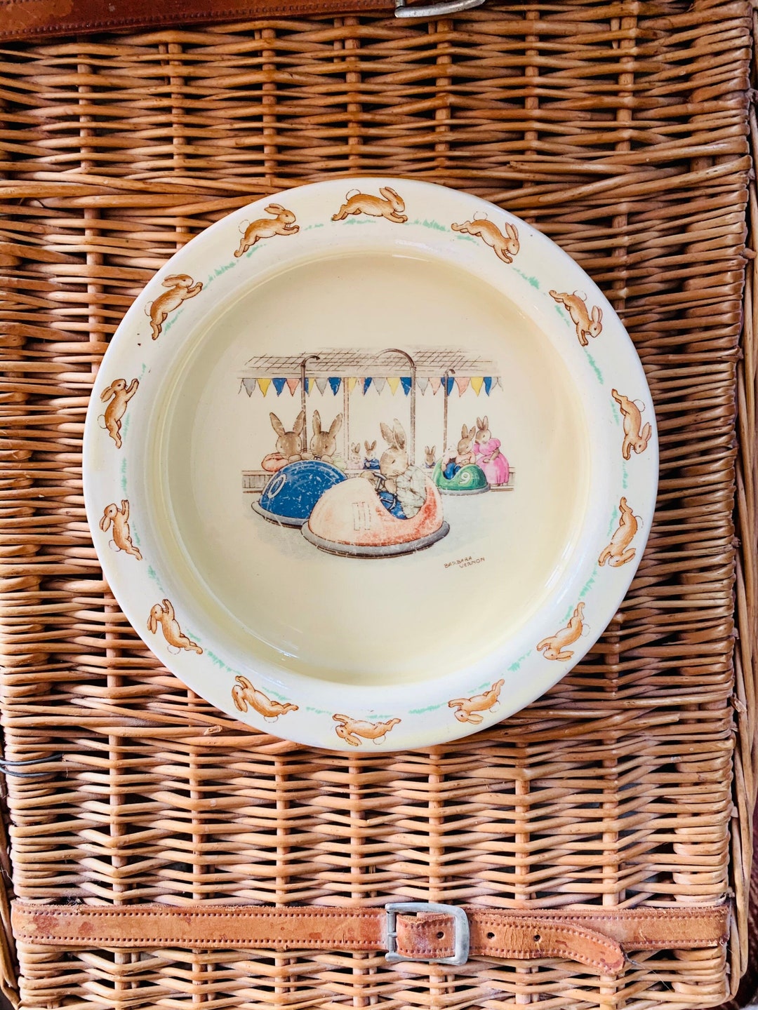 Antique 1930s Bunnykins Bowl, Designed by Barbara Vernon for Royal ...