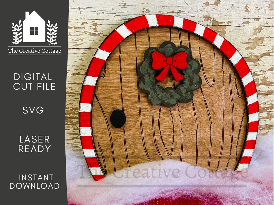 Elf Door | Secret Entry for Elves | Santa | Shelf Sitter SVG Digital ...