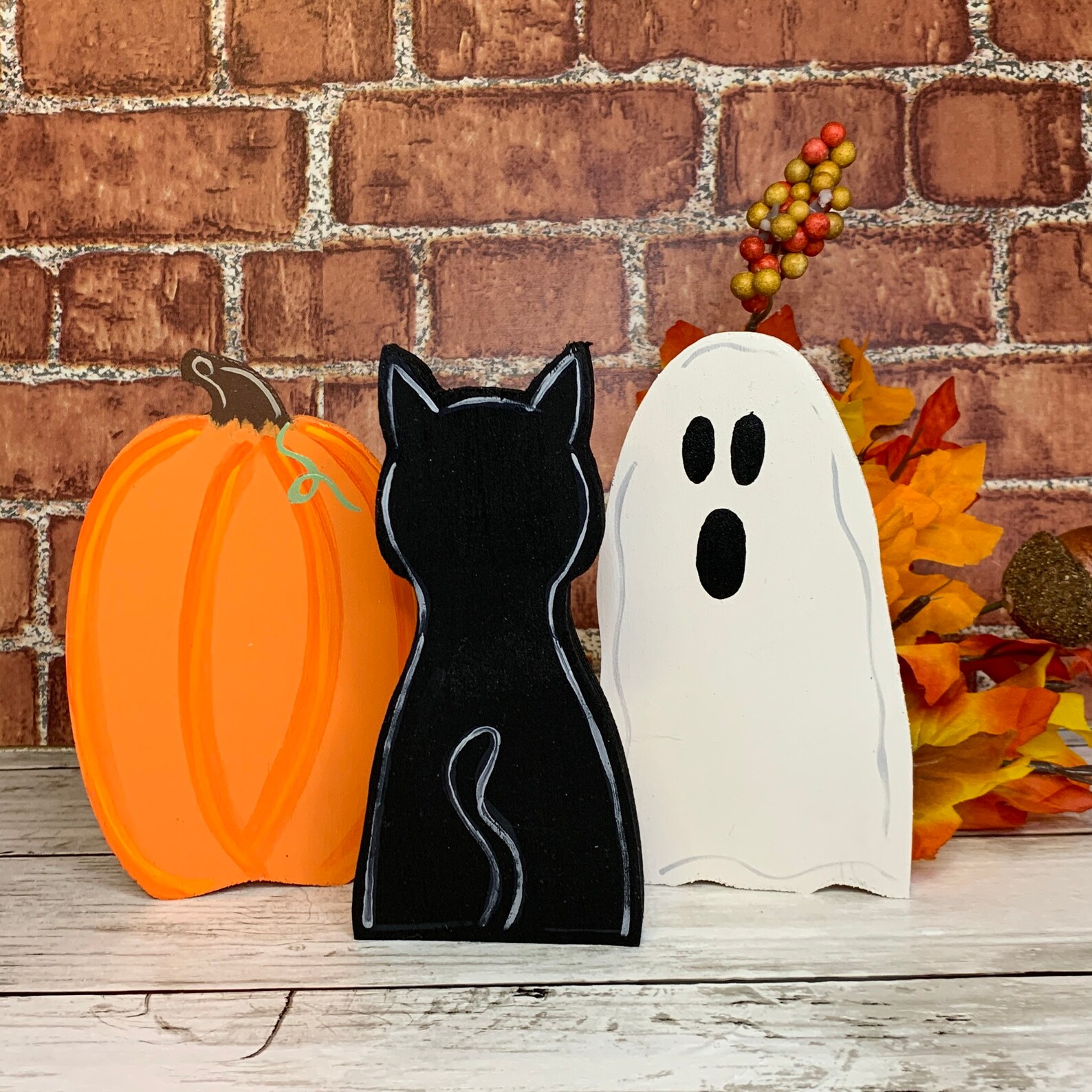 Halloween Trio Ghost Ghouls Cute Halloween Decor | Etsy