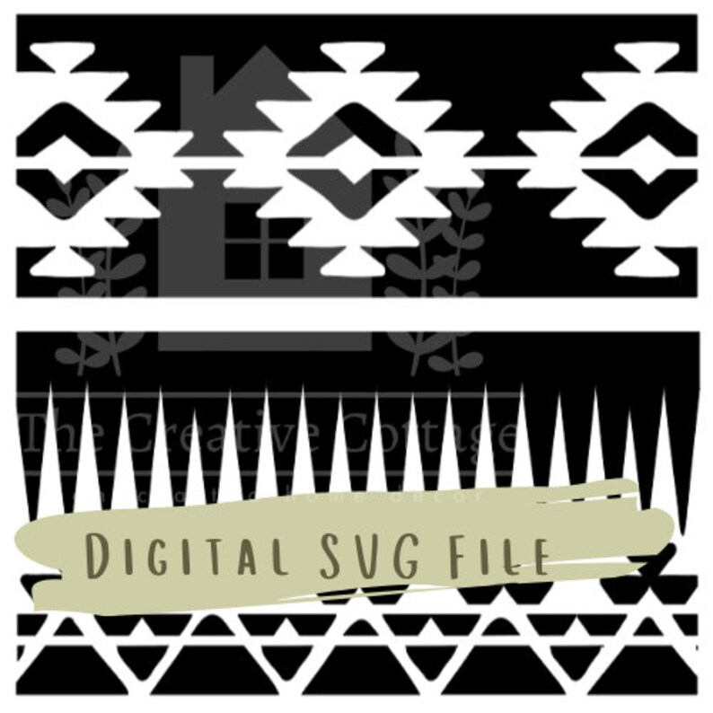 Aztec Western Boho Chic SVG File stencil - Etsy Canada
