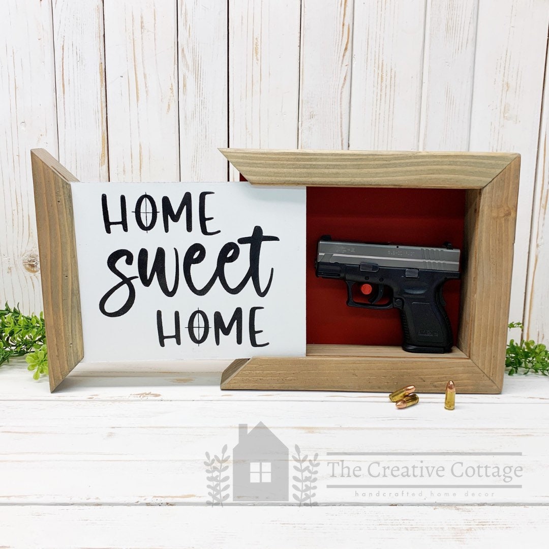 Secret Sign Gun Safe PERSONALIZED Gun Box, Gun Cabinet, Gun Storage - Etsy