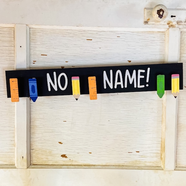 Teacher Name Plate - Etsy