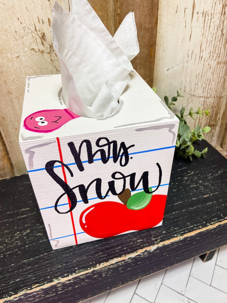 Teacher Appreciation Gift | Teacher Tissue Box | Teacher Gift ...