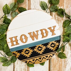 Aztec Western Hello Door Hanger Door Decor Boho Chic - Etsy