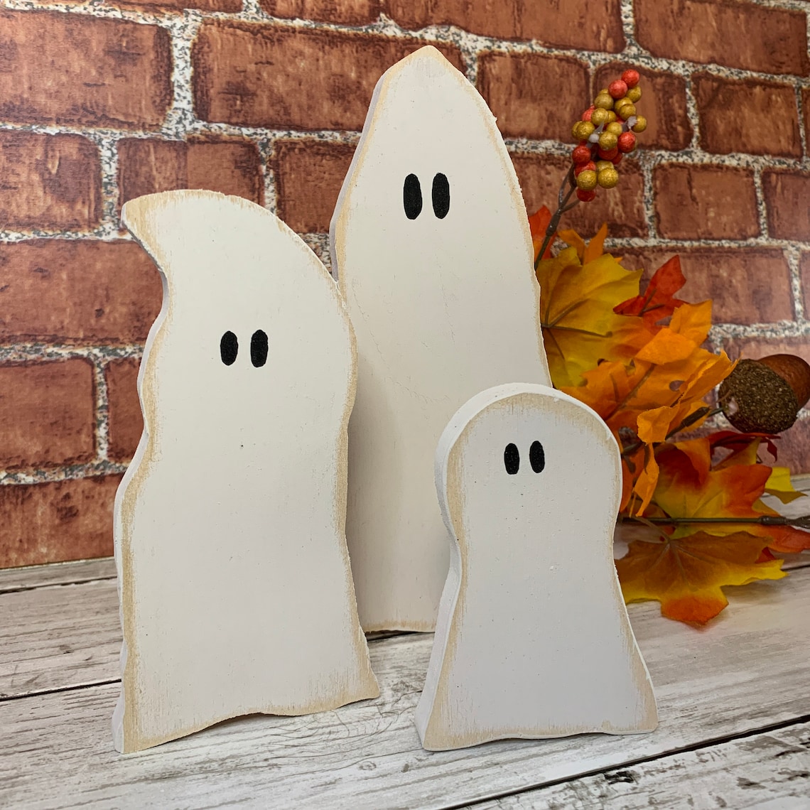 Halloween Trio Ghost Ghouls Cute Halloween Decor - Etsy