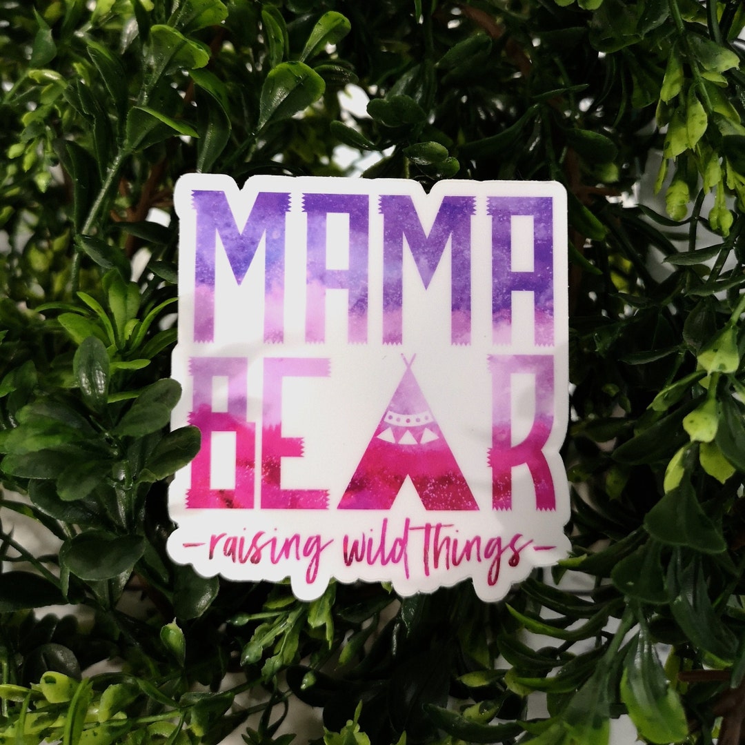 Mama Bear Sticker | Vinyl Sticker | Water Bottle Sticker | Waterproof ...