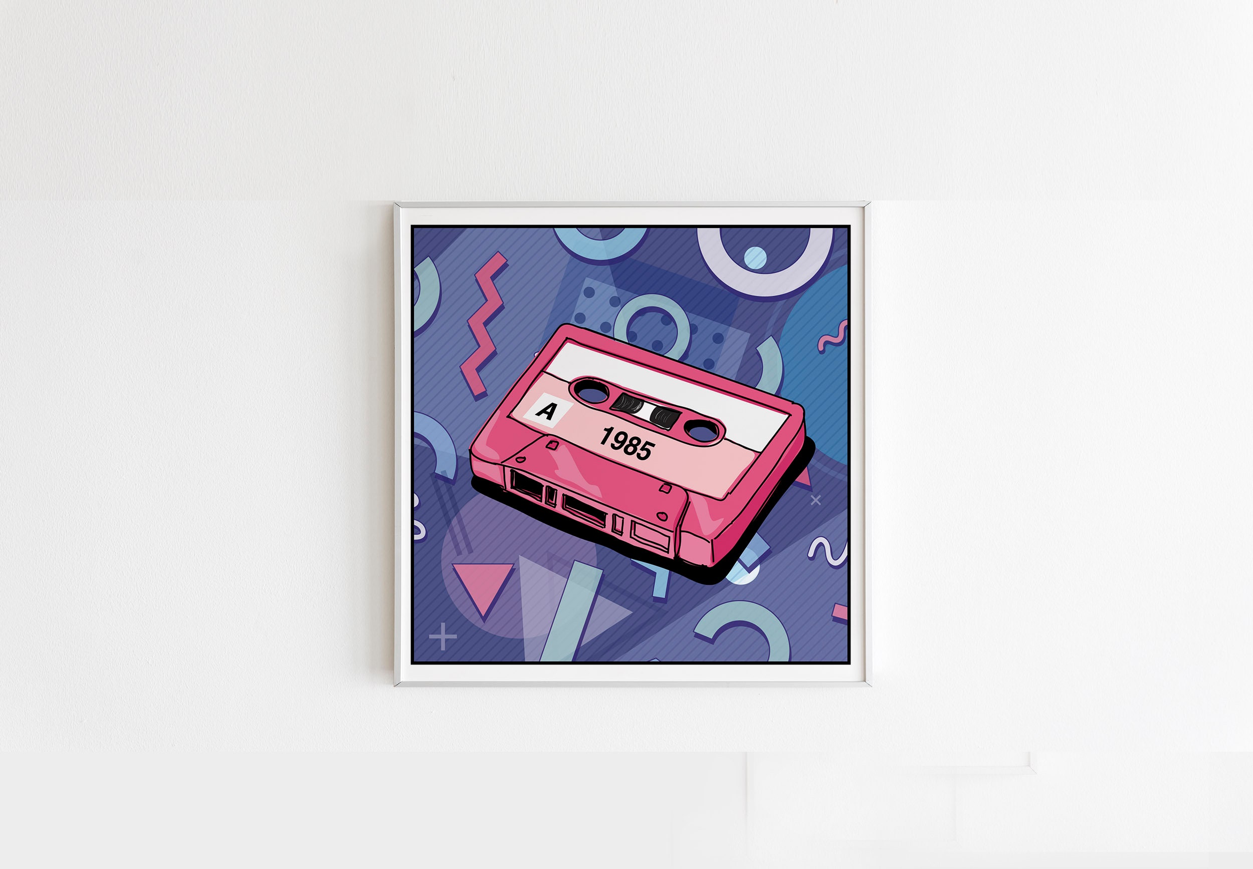 Set of 4 VINTAGE Print, 80's Style Art, Set of Prints, 4 Piece Decor, 4 ...