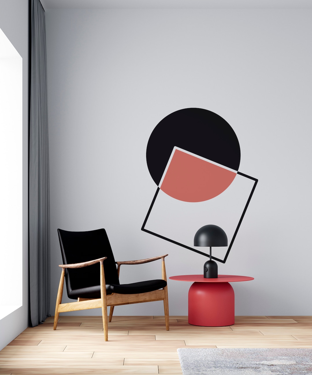 Memphis Milano Wall Decal, Geometric Wall Sticker, 80's Design, Memphis ...