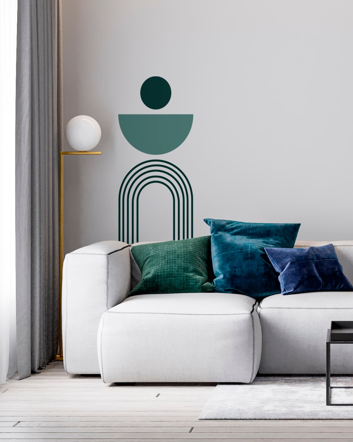 Boho Colorblock Wall Decal, Geometric Shapes, Geometric Wall Decals ...