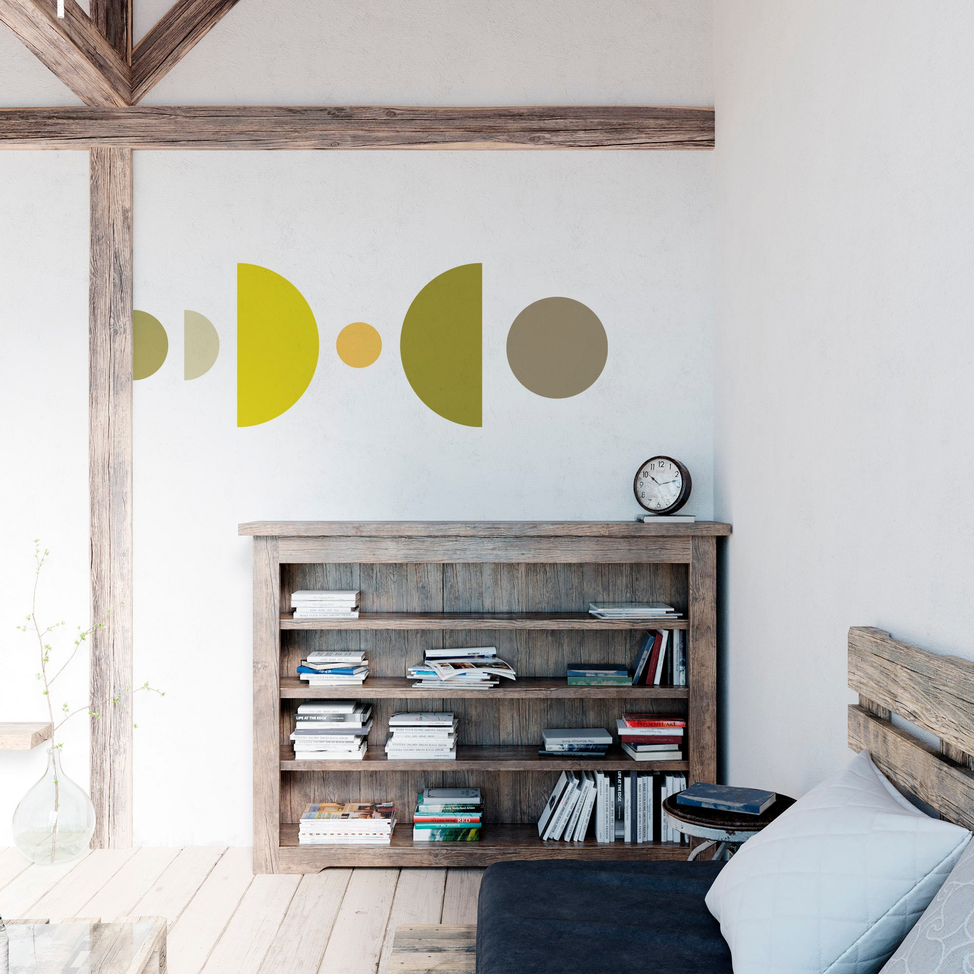 Boho Colorblock Wall Decal, Set 4 Geometric Shapes, Geometric Wall ...