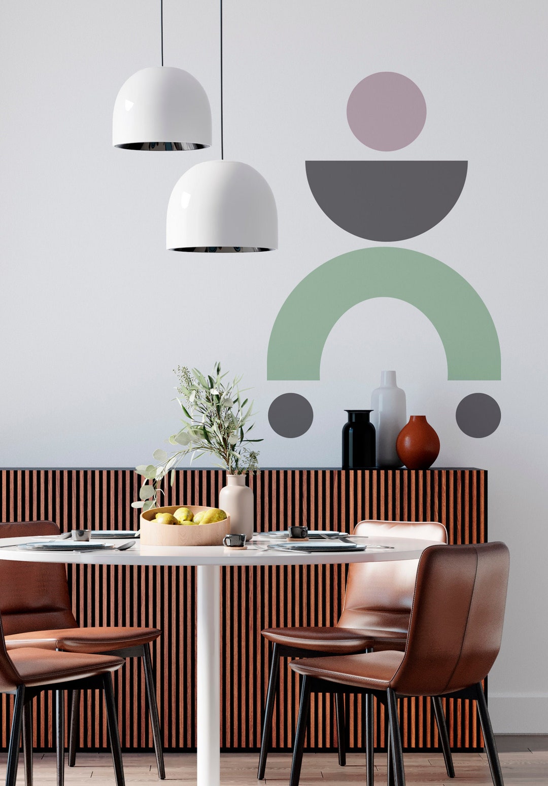 Boho Colorblock Wall Decal, Set 4 Geometric Shapes, Geometric Wall ...