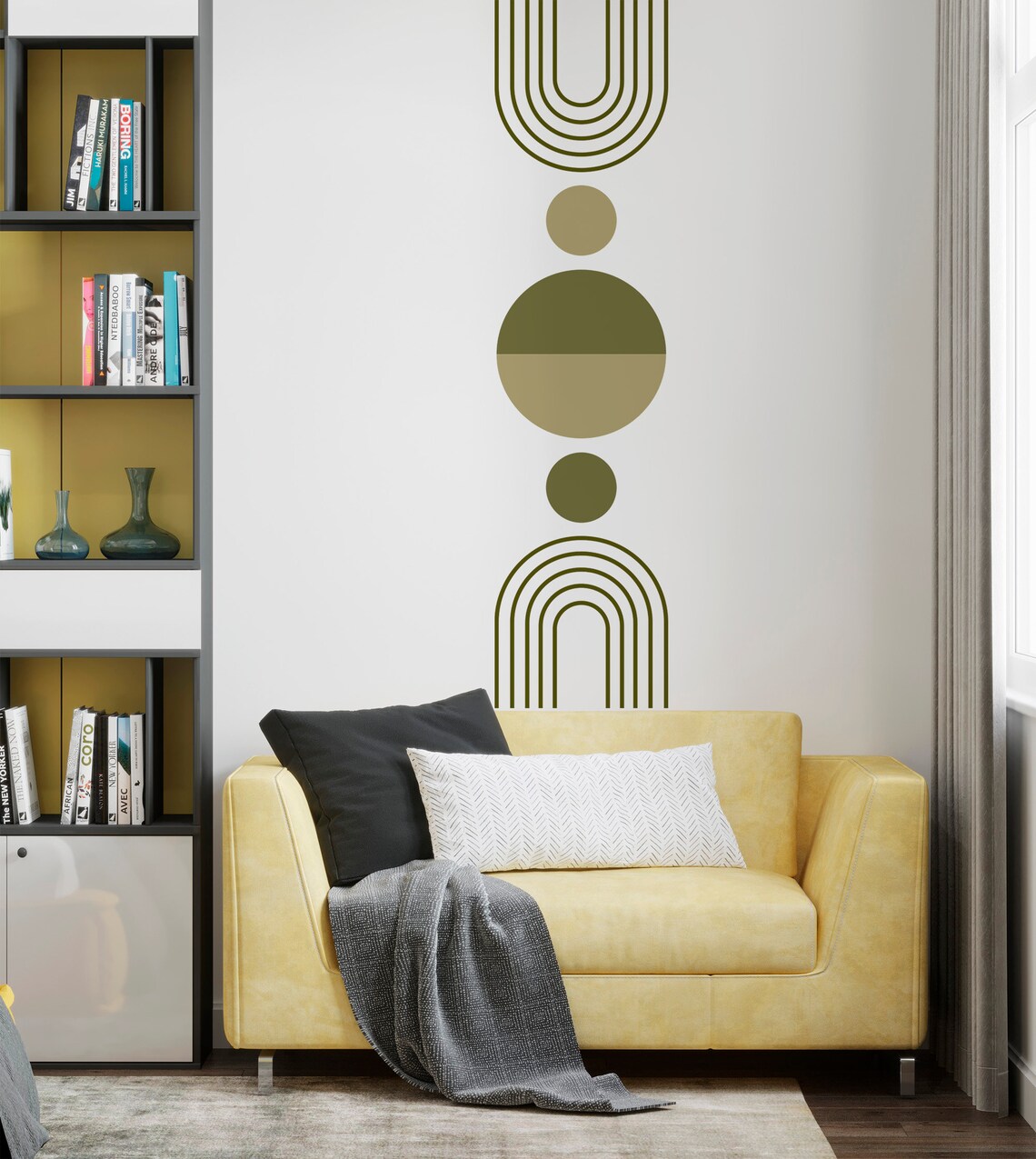 Boho Colorblock Wall Decal, Set Geometric Shapes, Geometric Wall Decals ...