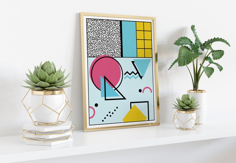MEMPHIS Milano Geometric Art Modern Prints Pattern Print | Etsy