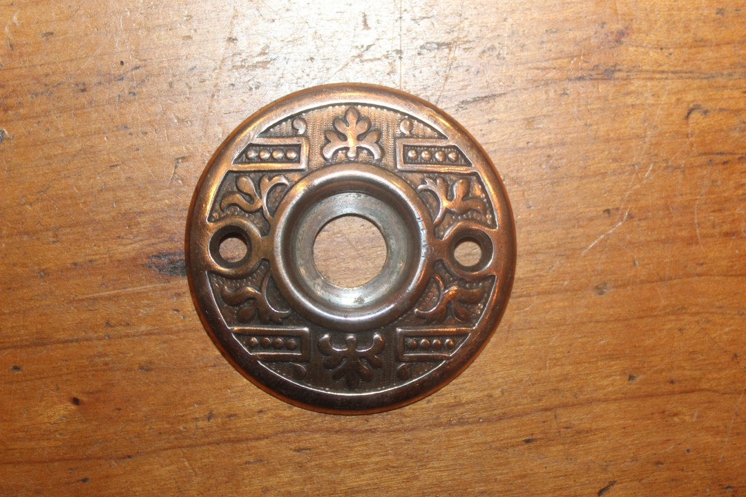 Victorian Antique Brass Plated Wrought Steel Rosette EE-28 - Etsy