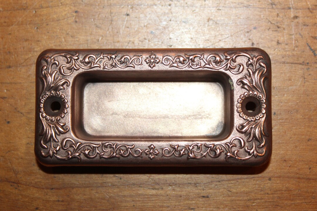One Antique Victorian Wrought Red Bronze Ornate Recessed Window Sash ...
