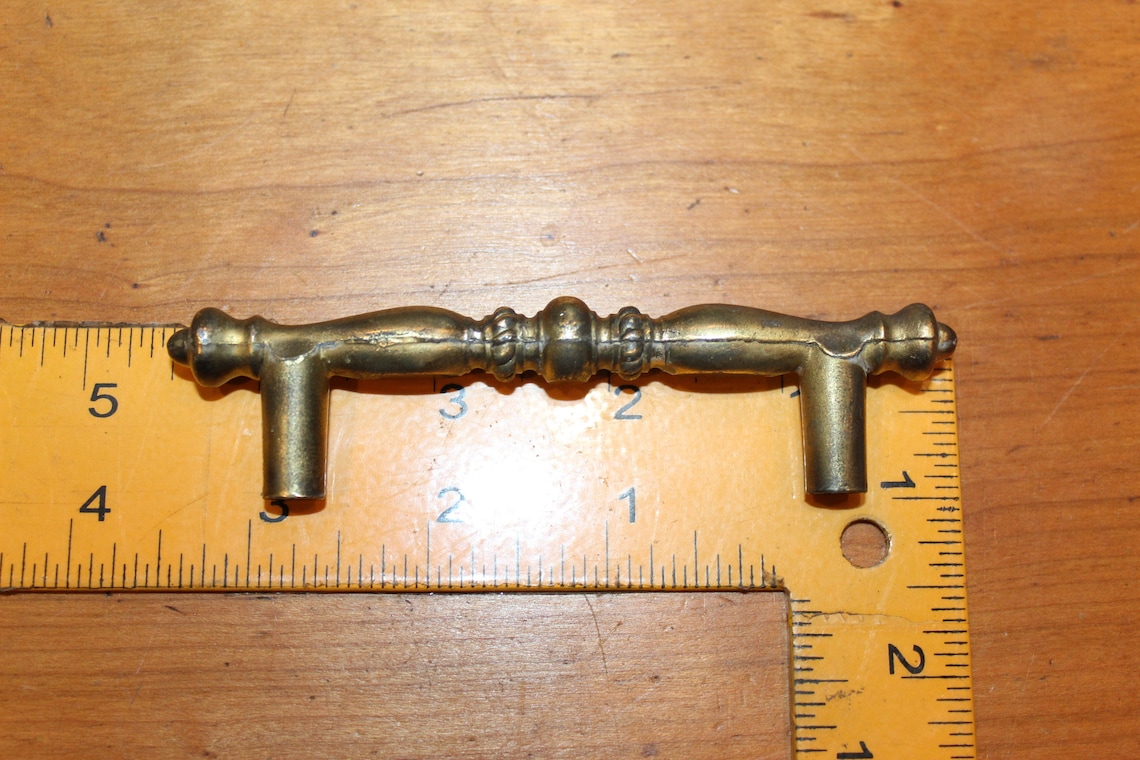 Vintage Antique Brass Drawer Cabinet Pull Handle RD 1971 Canada H-17 - Etsy