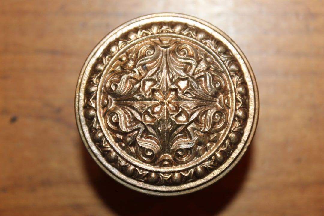 Victorian Norwalk Lock the Albany H-41200 Cast Bronze 2" Knob C: 1889 T ...
