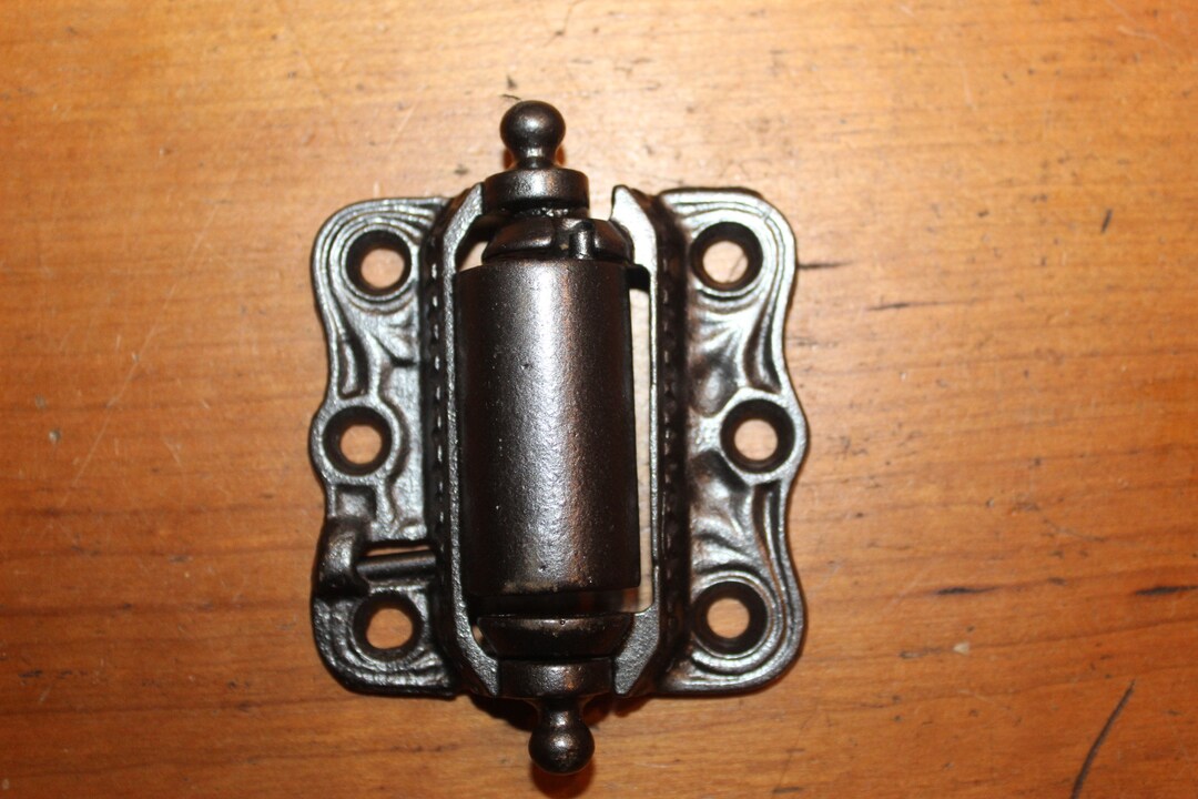 Restored Worn Antique Cast Iron Victorian Spring Loaded Screen Door ...