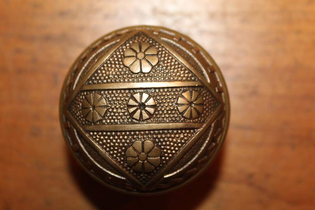 Antique FC Linde Cast Naturally Aged Bronze Knob H-21910 C:1885 T-62 - Etsy