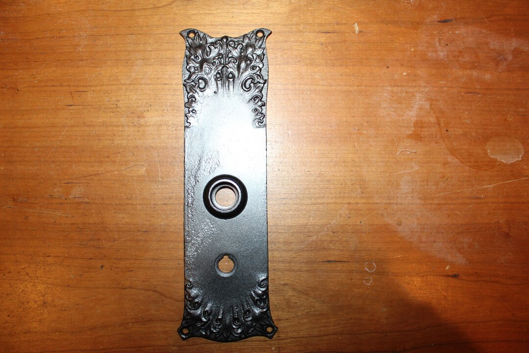 Victorian Cast Iron Escutcheon Lockwood Bordeaux E-13300 C:1897 Thumb ...