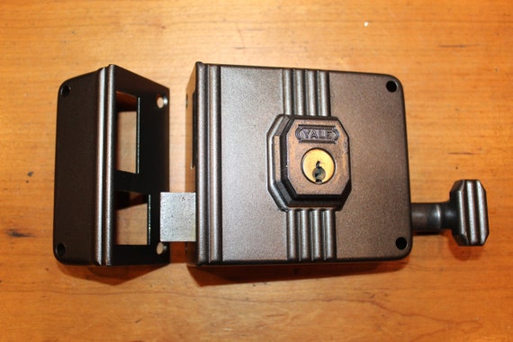 Restored Vintage Steel Yale Rim Lock Mortise With Keeper Catch - Etsy