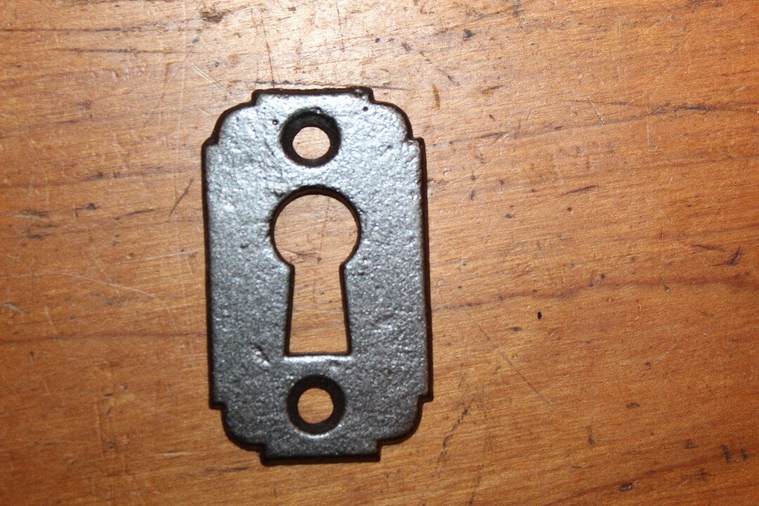 Small Antique Vintage Cast Iron Keyhole Escutcheon CC-114 - Etsy