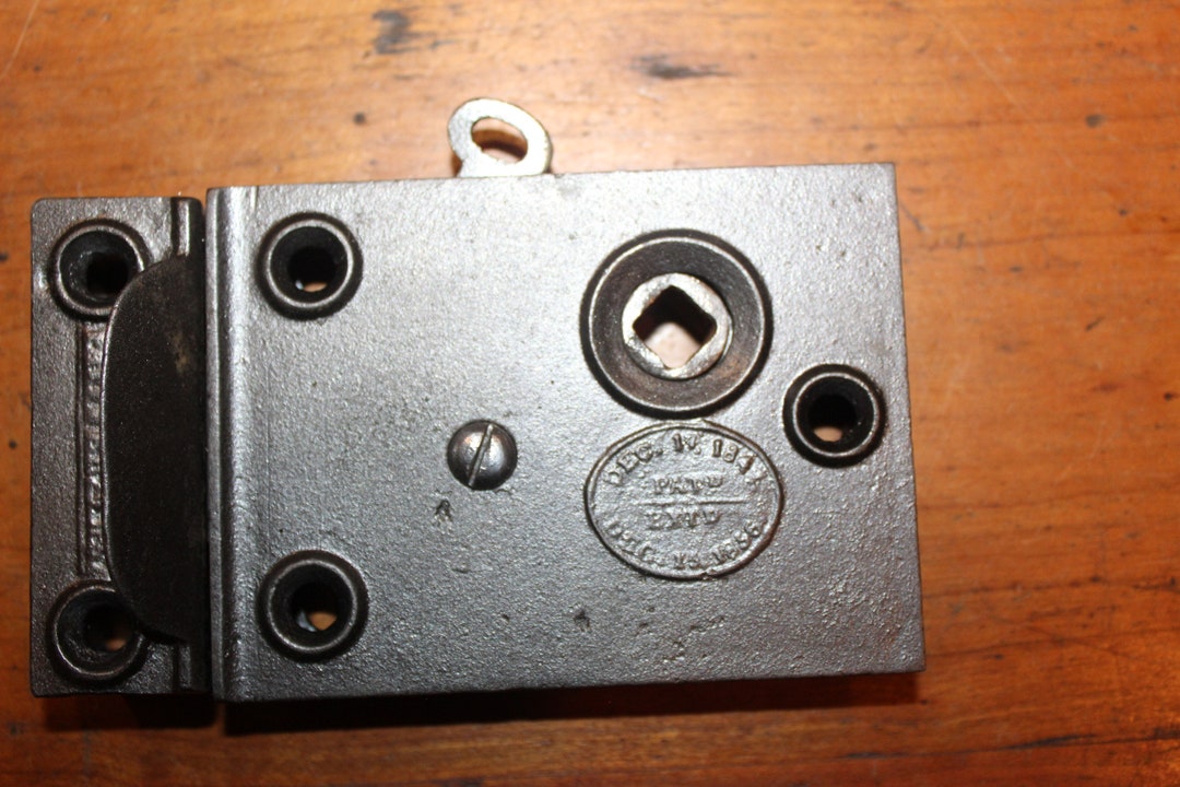 Restored Adams Mckee & Co Antique Cast Iron Rim Lock Deadbolt R-62 - Etsy