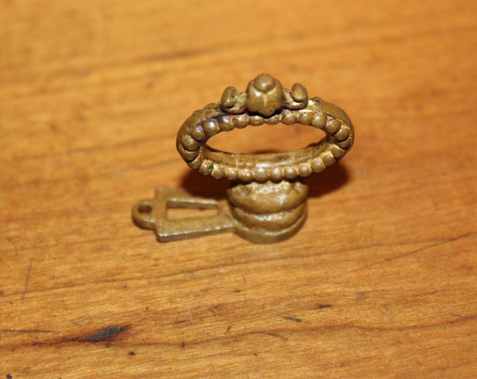 Antique Ornate Faux Key Pull Handle for Curio Dresser Drawer Cabinet O ...