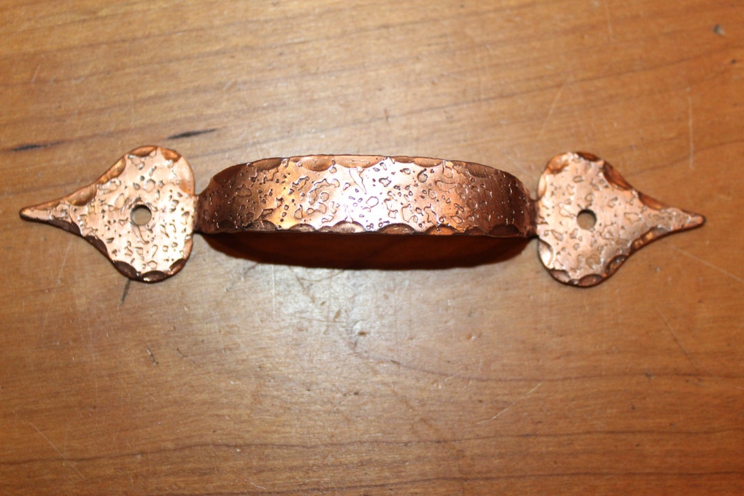 5-1/8" Hammered Copper Colonial Spade Drawer Pulls Handles H-37 - Etsy