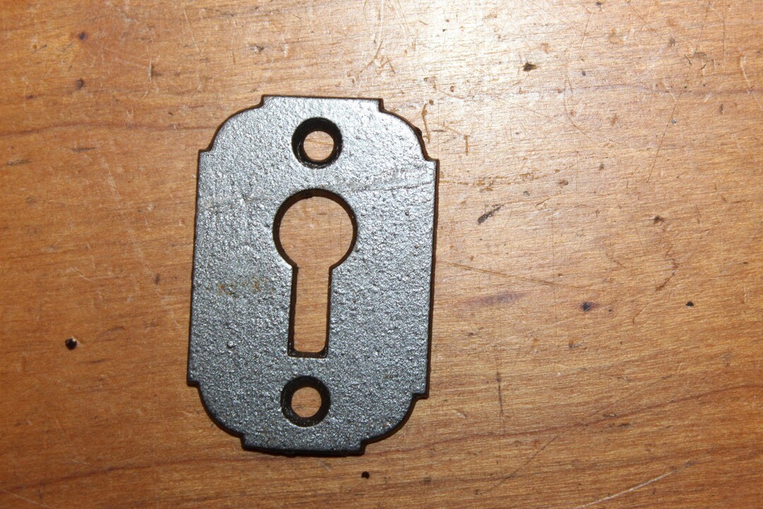 Small Antique Vintage Cast Iron Keyhole Escutcheon CC-50 - Etsy