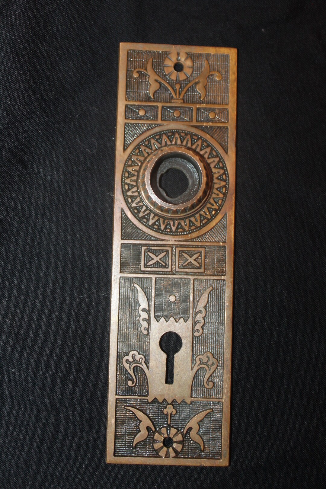 Victorian Cast Bronze Escutcheon Pairs Nice With Lotus F-11500 S-81 - Etsy