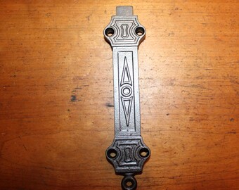 Restored Antique Surface Mount French Door Spring Loaded Bolt Cast Iron ...