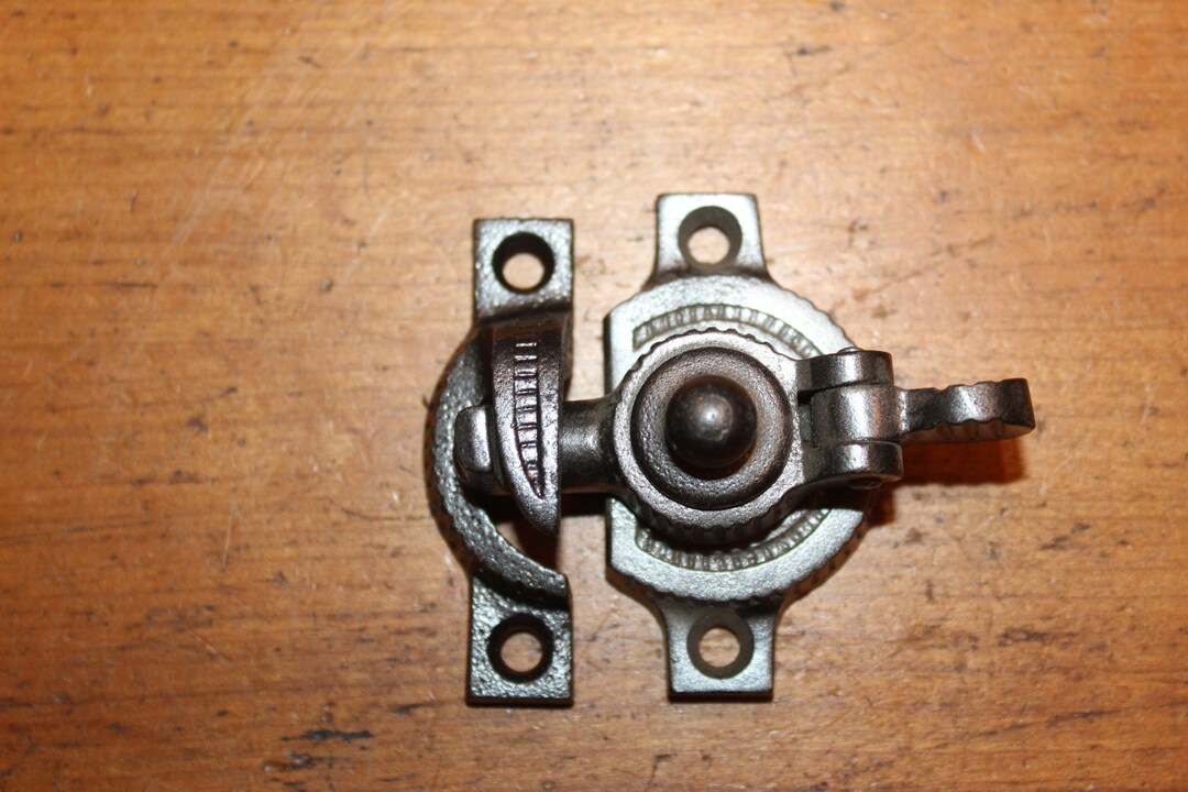 Restored Antique Cast Iron Window Sash Lock or Latch April 27 1875 ...