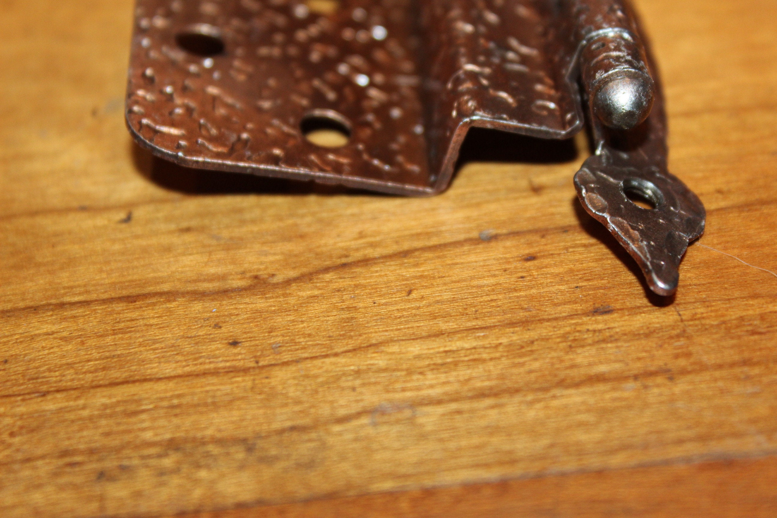Restored Vintage Hammered Offset Copper Kitchen Cabinet Hinge - Etsy