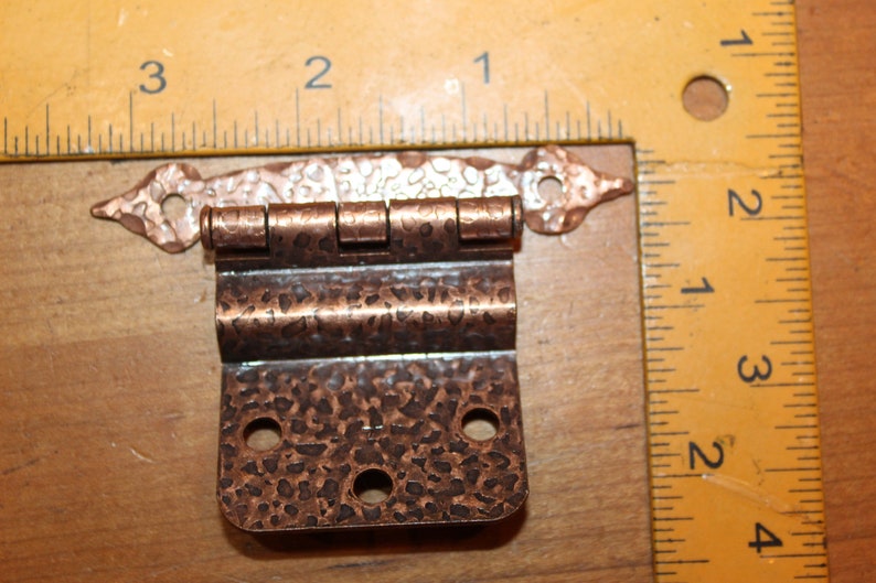 Restored Vintage Hammered Offset Copper Kitchen Cabinet Hinge - Etsy