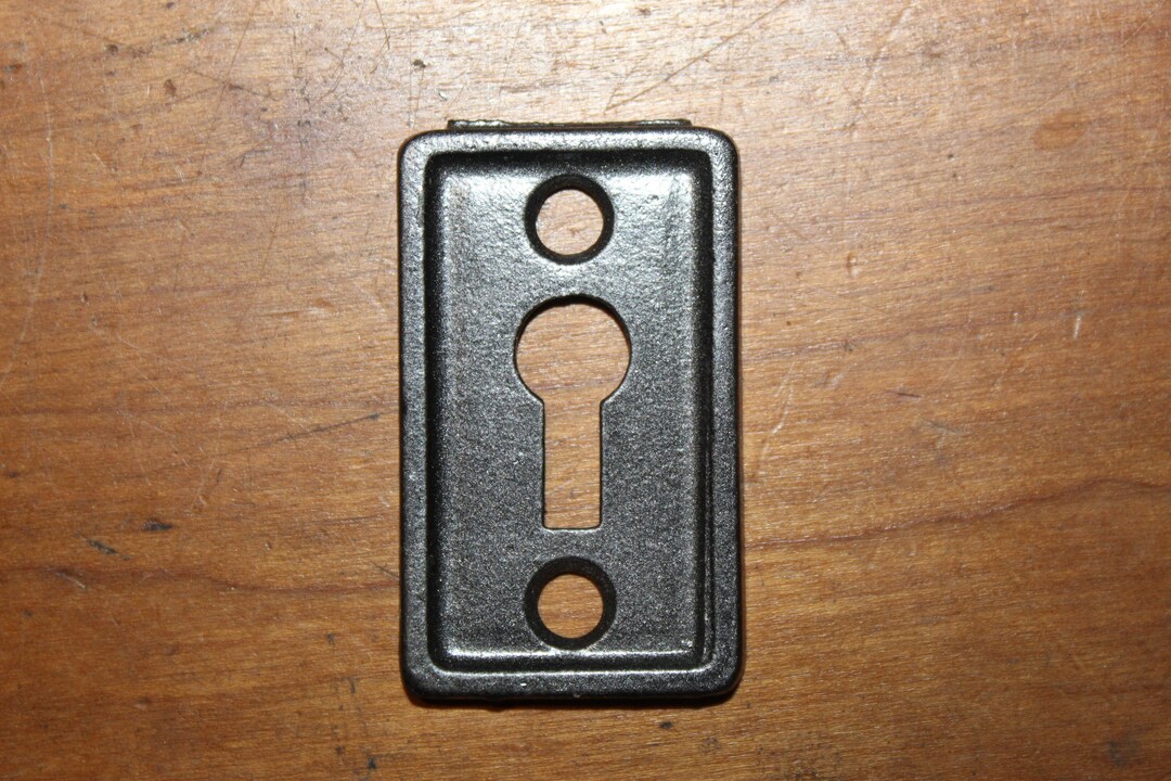 Small Antique Vintage Cast Iron Keyhole Escutcheon CC-71 - Etsy